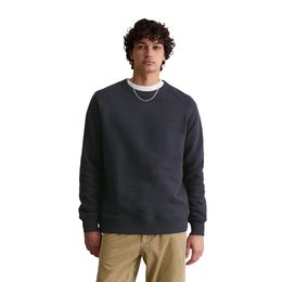 Marc O'Polo Sweatshirt MARC O'POLO DENIM "aus schwerer, strukturierter Qualit&auml;t", Herren, Gr. L, blau depths, Obermaterial: 100% Baumwolle, unifarben, relaxed fit, Rundhals, Rippb&uuml;ndchen, Sweatshirts Sweatshirt