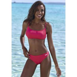 ELBSAND Damen Bustier-Bikinihummer, Gr. 36, strukturiert, unifarben, Recycling-Polyamid, Bikini-Sets, aus trendiger Rippware