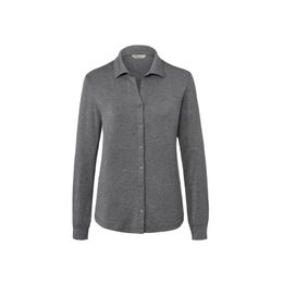 Tchibo - Blusenshirt mit Knopfleiste - Damen - Gr. XL - grau
