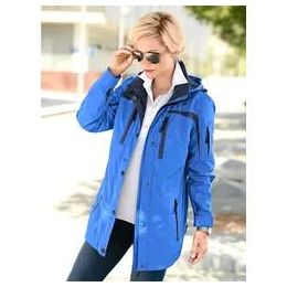 Funktionsjacke Casual Looks, Damen, Gr. 38, blau (mittelblau), 100% Polyester, unifarben, Jacken