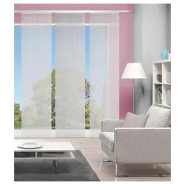 Schiebegardine Vision S "3ER SET ROM" Gr. 1, grau, B:60cm H:260cm, Polyester, Gardinen, HxB: 260x60, Schiebevorhang 3er Set Uni