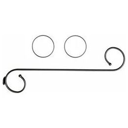 Himmelbettgarnitur GOOD LIFE "Antonia" Gr. 1, schwarz, B:25cm L:80cm, Metall, Himmelbettgarnituren, mit 2 Deko-Ringen