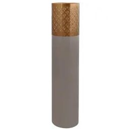 Bodenvase Kayoom "Bodenvase Art Deco 1145", grau (goldfarben, grau), B:25cm H:121cm T:25cm Ø:25cm, Vasen