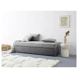 Polsterliege Maintal "Diana", grau (grau, anthrazit), B:83cm L:203cm, Komplettbetten