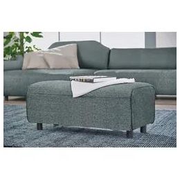 Hockerbank "CR.480", grau (wasserblau, steingrau 044, 72), B:100cm H:42cm T:51cm, Chenille COCO (72% Polyester 15% Baumwolle 13% Polyacryl), CREATION BY ROLF BENZ, Hocker, Polsterhocker
