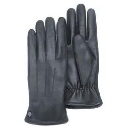 Lederhandschuhe Pearlwood "Liz", Damen, Gr. 8, schwarz, Schafsleder, unifarben, Handschuhe, Original Pearlwood Edelstahlniete