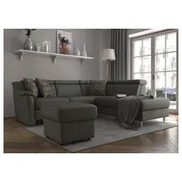 Sit & More Ecksofa SIT & MORE "Freetown L-Form", braun (mocca), B:252cm H:84cm T:216cm, Sofas, inklusive Kopfteilverstellung und komfortablem Federkern
