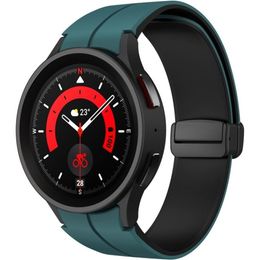 Samsung Galaxy Watch 6, 6 Classic Watch Strap - Dark Green/Black, Uhrenarmband, Grün