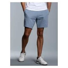 Bermudas TRIGEMA "TRIGEMA Bermuda mit praktischem Kordelzug", Herren, Gr. S, US-Größen, blau (pearl, blau), 70% Baumwolle, 30% Polyester, Hosen