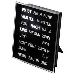 Tischuhr AMS "T1232", schwarz, Tischuhren
