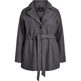 ZIZZI Between-Seasons Coat 'Cacallie' female size 11XL/12XL Dark grey