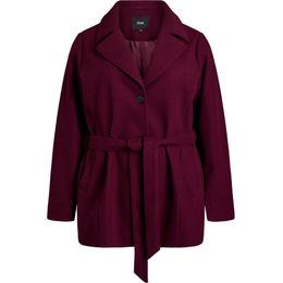 ZIZZI Mantel 'Cacallie' Damen Gr&ouml;&szlig;e 7XL/8XL bordeaux