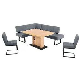K+w Komfort & Wohnen Essgruppe K+W KOMFORT & WOHNEN "Spider II", blau (ocean 52,), H:88cm T:50cm, Sitzmöbel-Sets, langer Schenkel wahweise in 2 Breiten, 2 Freischwinger, 1 Tisch