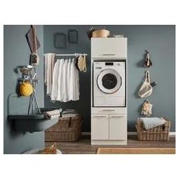 Mehrzweckschrank-Set LAUNDREEZY "LAUNDREEZY LDSK1", weiß, B:67,5cm H:200cm T:67,5cm, Holzwerkstoff, Kastenmöbel-Sets, Breite 67,5 cm