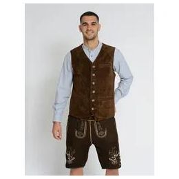 Lederweste JCC "31023011", Herren, Gr. 58, braun, Obermaterial: 100% Rindsleder; Futter: 100% Polyester, Westen