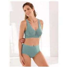 wäschepur Bustier WÄSCHEPUR, Damen, Gr. 52, N-Gr, grün (jade), 95% Baumwolle, 5% Elasthan, BHs