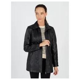 Lederjacke JCC "31023631", Damen, Gr. 40, schwarz, Obermaterial: 100% Lammleder; Futter: 100% Polyester, Jacken
