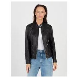 Lederjacke JCC "31024045", Damen, Gr. 44, schwarz, Obermaterial :100% Lammleder; Futter: 100% Polyester, Jacken