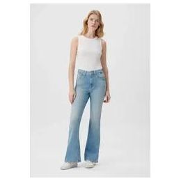 Bootcut-Jeans Mavi "SAMARA", Damen, Gr. 28, Länge 28, blau (it brushed glam), 86% Baumwolle, 12% Polyester, 2% Elasthan, bootcut fit lang, Jeans, Flared Jeans