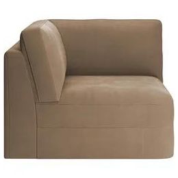 Sofa-Eckelement RAUM.ID "Innovid", braun (chocco), B:105cm H:87cm T:105cm, 100% Polyester, Polsterelemente, Modernes Modul-Polsterprogramm