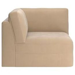 Sofa-Eckelement RAUM.ID "Innovid", braun (macciato), B:105cm H:87cm T:105cm, 100% Polyester, Polsterelemente, Modernes Modul-Polsterprogramm
