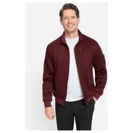 Fleecejacke Marco Donati, Herren, Gr. 60/62, rot (dunkelrot, meliert), 100% Polyester, meliert, Langarm, Jacken