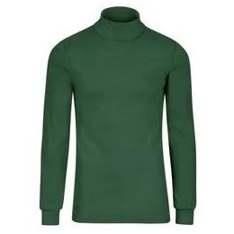 Rollkragenshirt TRIGEMA "TRIGEMA Langarm Ski- und Sport-Rollkragenpullover", Damen, Gr. S, efeu, Feinripp, 100% Baumwolle (Bio-Baumwolle kbA), Basic, normal, ohne Ausschnitt, Shirts