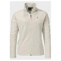 Schöffel Fleecejacke SCHÖFFEL "Hiking CIRC Fleece Jk Style Smue WMS", Damen, Gr. 36, beige (9040, natur), Oberstoff: 100% Polyester, regular fit, hoch geschlossener Ausschnitt, Jacken