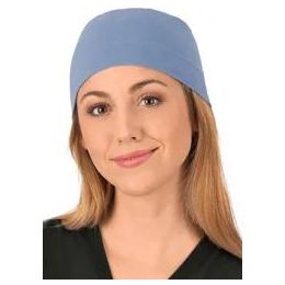 Strickmütze TRIGEMA "TRIGEMA Soft-Cap aus Viskose", Damen, Gr. 900, blau (sky), Kunstfaser, sportlich, Mützen