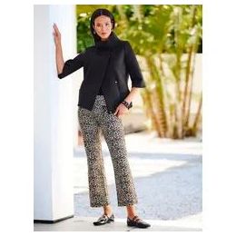Shirtjacke Heine "Shirtjacke", Damen, Gr. 40, schwarz, 62% Polyester, 33% Viskose, 5% Elasthan, unifarben, Shirts