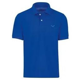 Poloshirt TRIGEMA "TRIGEMA Poloshirt DELUXE Piqué", Baby, Gr. 80, blau (royal), 100% Baumwolle, Shirts