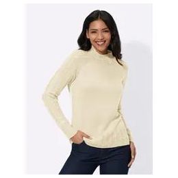 Stehkragenpullover Classic Basics "Stehkragen-Pullover", Damen, Gr. 54, beige (champagner), 100% Polyacryl, unifarben, Pullover