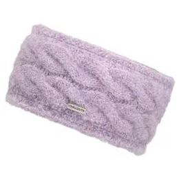 Stirnband Chillouts "Iris Headband", Damen, lila, Feinstrick, Materialmix, unifarben, Mützen, Breites, wärmendes Stirnband