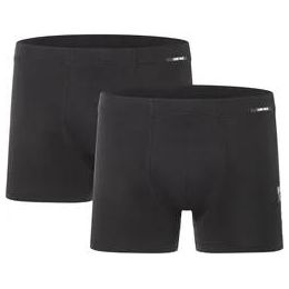Boxershorts CAMP DAVID "casual", Herren, Gr. L, schwarz (race schwarz), Obermaterial: 95% Baumwolle, 5% Elasthan, unifarben, Unterhosen, mit elastischem Bund