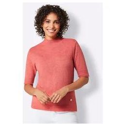 Kaschmirpullover CREATION L PREMIUM "Kaschmir-Pullover", Damen, Gr. 48/50, orange (koralle), 100% Kaschmir, unifarben, Pullover
