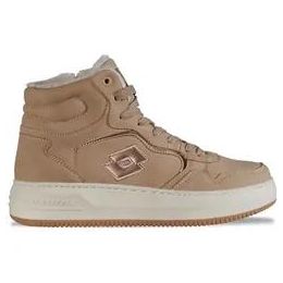 Sneaker Lotto, Gr. 39, weiß (beige, sanftes weiß), Synthetik, Textil, metallic, Schuhe, - mit kuschelig weichem Wohlfühlfutter