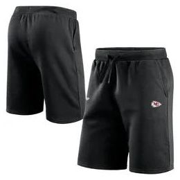Sporthose Fanatics "Fanatics Shorts Kansas City Chiefs Primary Logo Fleece", Herren, Gr. L, US-Größen, schwarz, 80% Baumwolle; 20% Polyester, Hosen