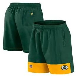 Sporthose Fanatics "Fanatics Shorts Green Bay Packers Woven", Herren, Gr. M, US-Größen, grün, 100% Nylon, Hosen