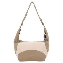 Henkeltasche Fritzi aus Preussen "Sky Mix Anthra Black", Damen, Gr. B/H/T: 6cm x 24cm x 32cm, braun, Nylon, unifarben, Taschen, mit tollem, weichem Handfeel