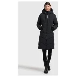 Steppmantel Khujo "ARIBAY6", Damen, Gr. XS, port blau, 100% Polyester, unifarben, Langarm eingesetzt Rippstrickbündchen mit Windstopper, Mäntel