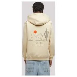 Kapuzenpullover F4NT4STIC "Escape Discover the World Savannah", Herren, Gr. XXL, beige (sand), Obermaterial: 65% Baumwolle, 35% Polyester, casual, slim fit, Langarm, Pullover, Discover the World