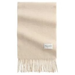 Marc O'Polo Fransentuch MARC O'POLO "aus softer Schurwolle", Damen, beige (natural stone), Obermaterial: 100% Schurwolle, unifarben, Modetücher