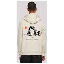 Kapuzenpullover F4NT4STIC "Escape Discover the World Savannah", Herren, Gr. XS, weiß (sandweiß), Obermaterial: 65% Baumwolle, 35% Polyester, casual, slim fit, Langarm, Pullover, Discover the World