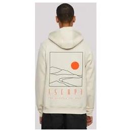 Kapuzenpullover F4NT4STIC "Escape Discover the World Landscape", Herren, Gr. XL, weiß (sandweiß), Obermaterial: 65% Baumwolle, 35% Polyester, casual, slim fit, Langarm, Pullover, Discover the World