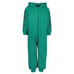 Overall Blue Seven, Jungen, Gr. 128, N-Gr, grün, Jersey, Obermaterial: 100% Baumwolle, unifarben, modisch, regular fit knöchellang, Langarm Rippbündchen, Overalls, mit coolen Details für kleine Dino-Fans