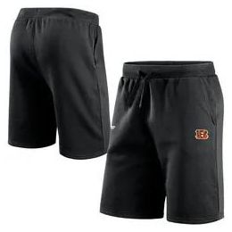 Sporthose Fanatics "Fanatics Shorts Cincinnati Bengals Primary Logo Fleece", Herren, Gr. M, US-Größen, schwarz, 80% Baumwolle; 20% Polyester, Hosen