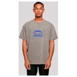 T-Shirt F4NT4STIC "Retro Car Oversize Japanese Streetstyle", Herren, Gr. 3XL, asphalt, Obermaterial: 100% Baumwolle, oversize, Rundhals, ohne Bündchen, Shirts, Japan Streetwear Styles