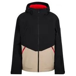 Skijacke Ziener "TOBIN-Z jacket man", Herren, Gr. 46, beige (sandstone), Obermaterial: 100% Polyester (recycelt); Futter: 100% Polyester; Futter 2: 100% Polyamid; Wattierung: 100% Polyester (recycelt), Jacken
