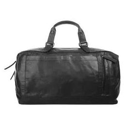 SPIKES & SPARROW Reisetasche SPIKES & SPARROW, Gr. B/H/T: 45cm x 31cm x 22cm onesize, schwarz, Leder, vintage, Taschen, echt Leder