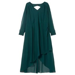 sheego Kleid Damen Gr&ouml;&szlig;e 56 dunkelgr&uuml;n